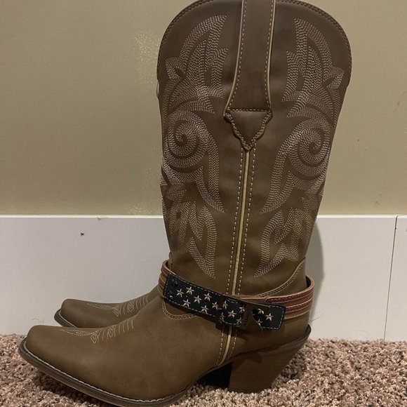 Durango | Shoes | Durango Flag Strap Cowboy Boot | Poshmark